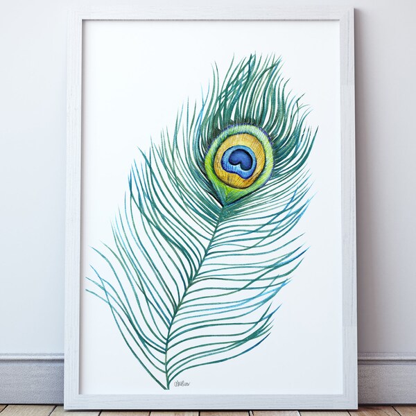 Feather Poster - Etsy