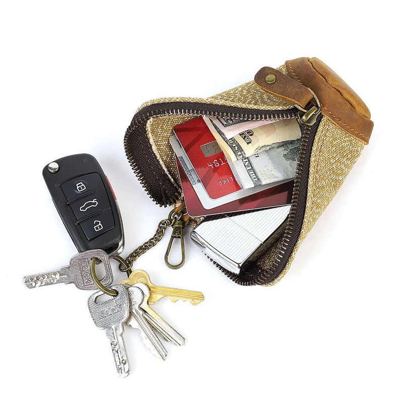 Natural Canvas Coin Purse | semashow.com