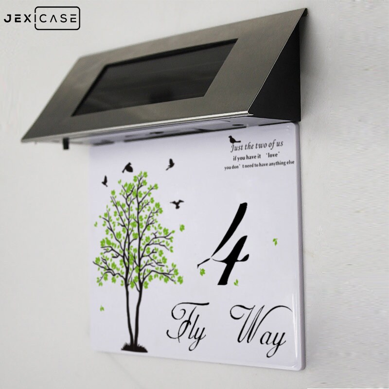 Solar House Number Sign - Etsy