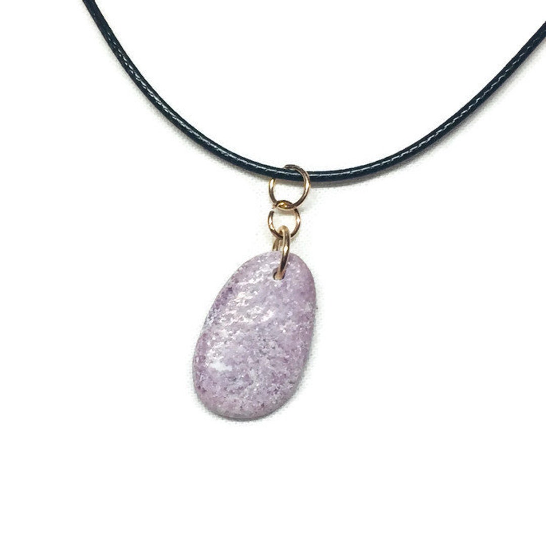 Purple Sunstone Necklace - Etsy
