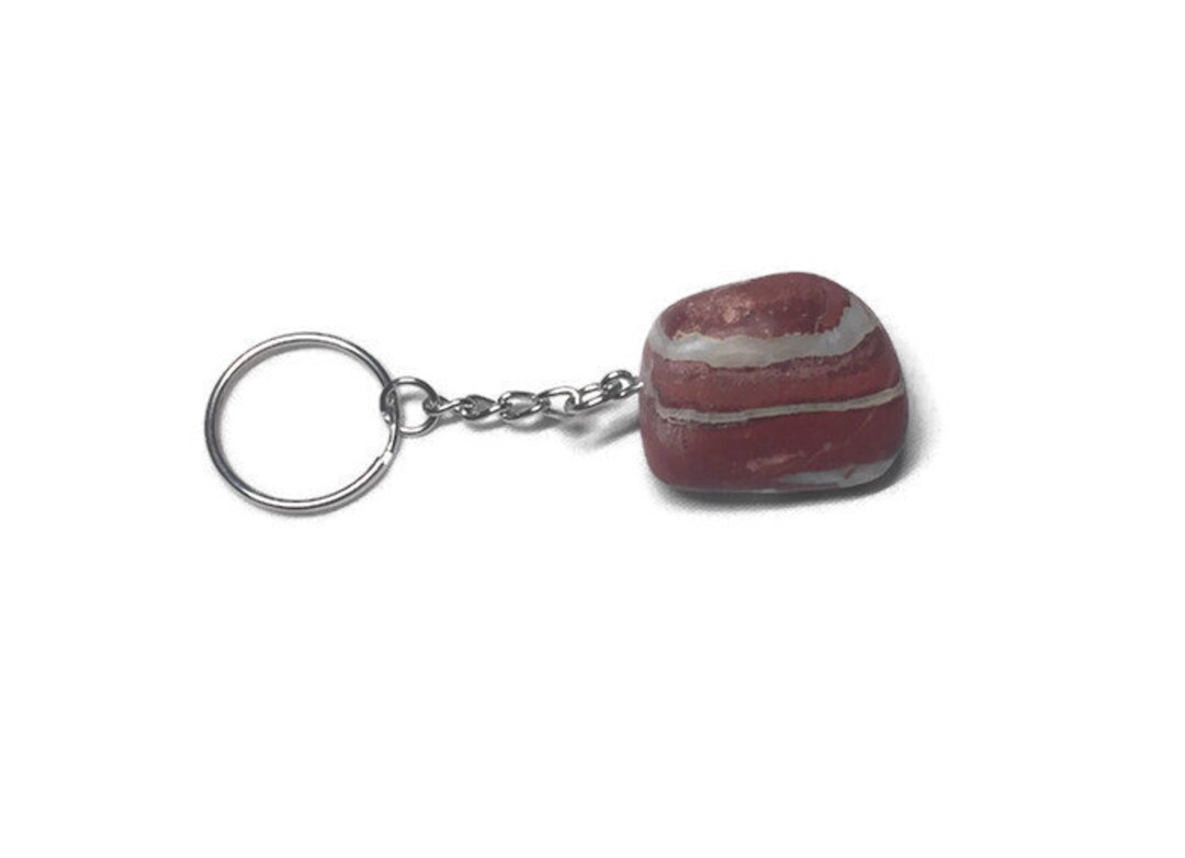 Red Jasper Keychain - Etsy