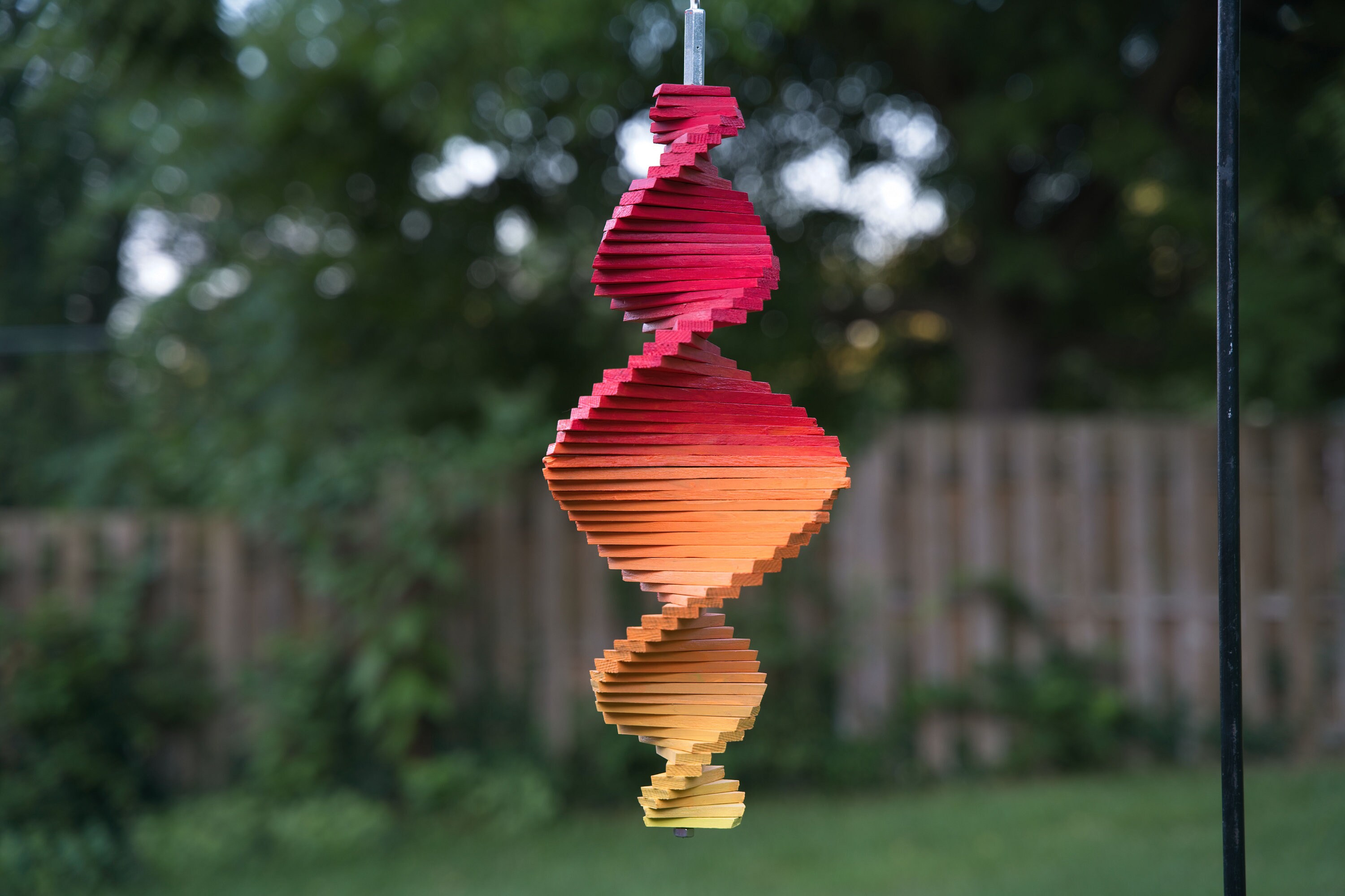 Sunset Wood Wind Spinner - Etsy