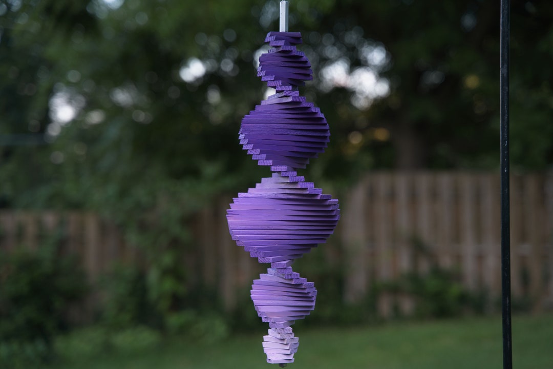 Purple Wooden Spinner - Etsy