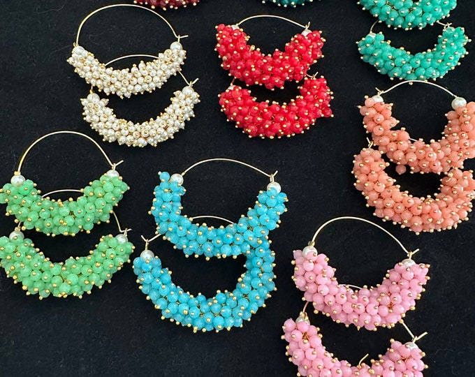 Antique Traditional Baliyaan, Indian Pakistani Hoop Earrings/hoop ...