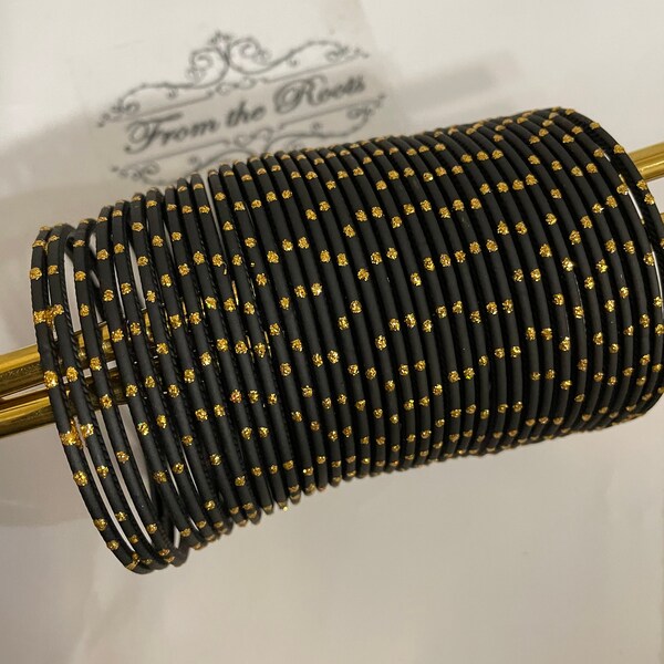 Black Bangles - Etsy