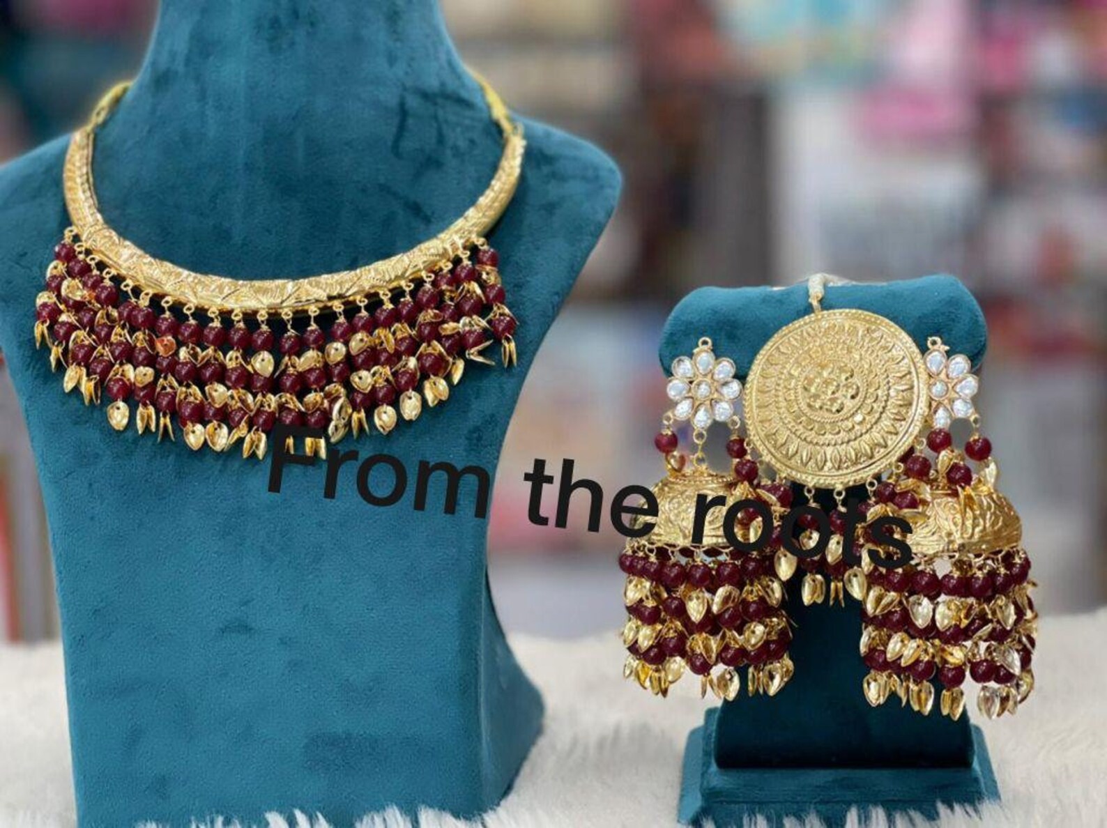 Pipal Pattiyan/punjabi/pakistani Style Kantha/hasli/big Tikka | Etsy