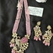 Pink Victorian Style Kundan Mala Set/kundan Pendant Set With Pink Mala ...