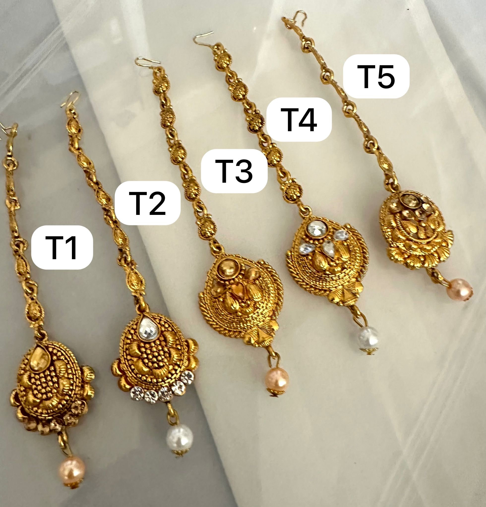 Lightweight maang tikka gold store