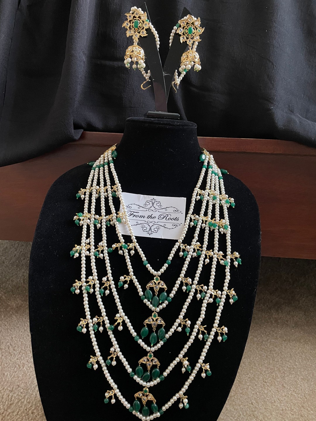 Green 5 Lada Jadau Rani Haar/hydrbabdi Rani Haar/green Jaddau/pakistani ...
