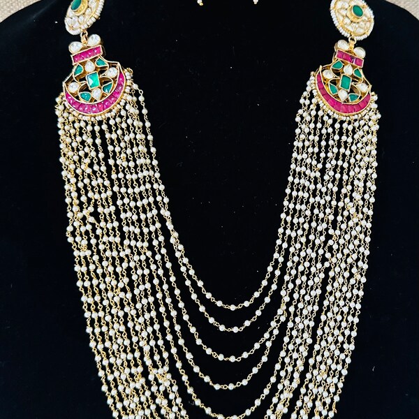 Red Strings With Pearl Necklace - Etsy