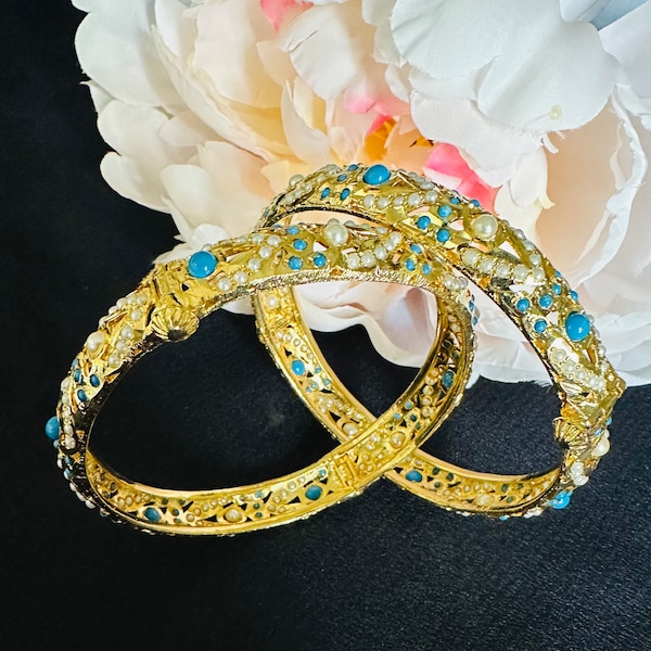 Jadau Bangles - Etsy