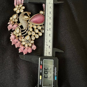 Pink Victorian Style Kundan Mala Set/kundan Pendant Set With Pink Mala ...