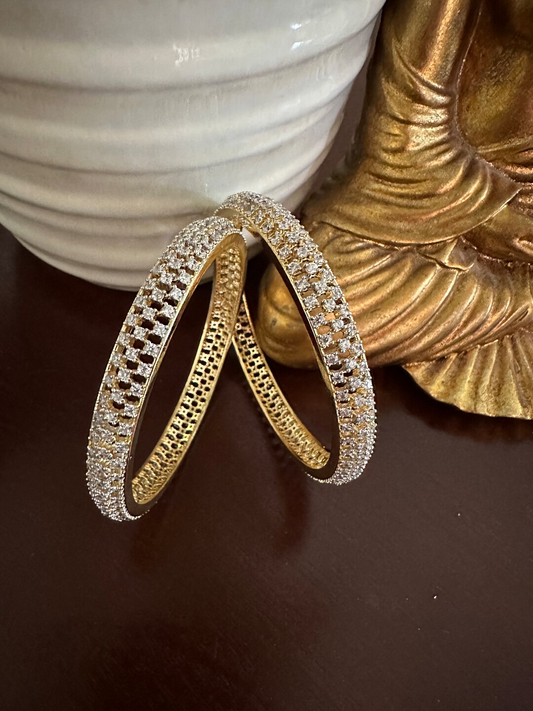 Diamond Bangles/indian Bangles/pakistani Bangles /statement American ...