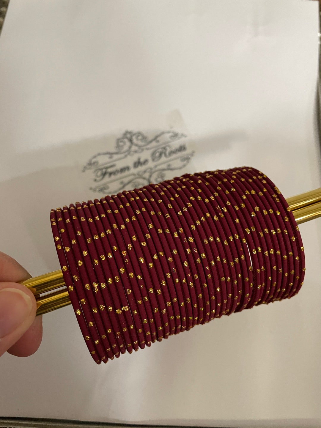 Maroon Metal Bangles/colored Bangles in Maroon - Etsy