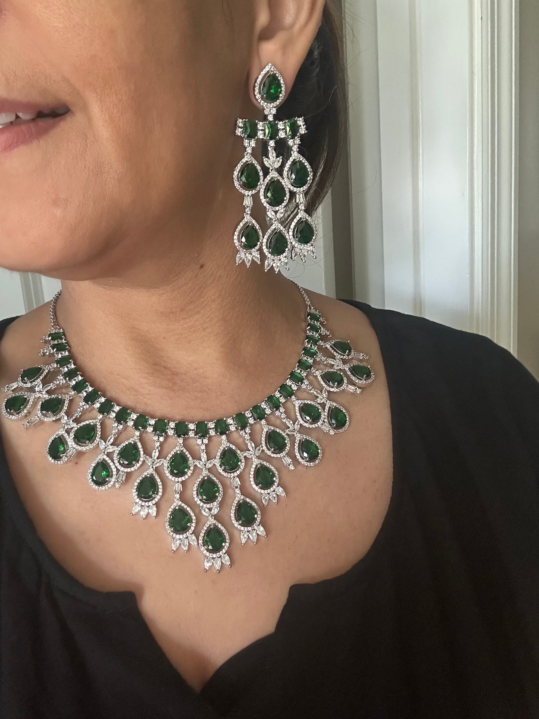 Diamond emerald set store