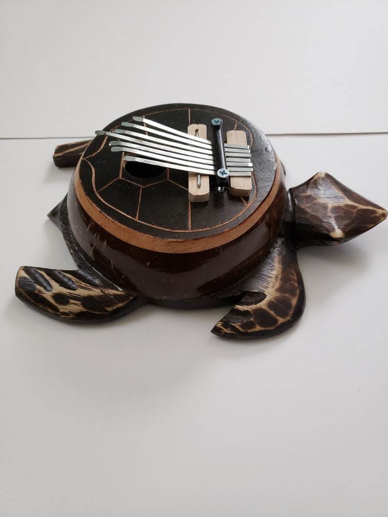 Hand Crafted Wooden Turtle Finger Piano Musical Instrument - Etsy
