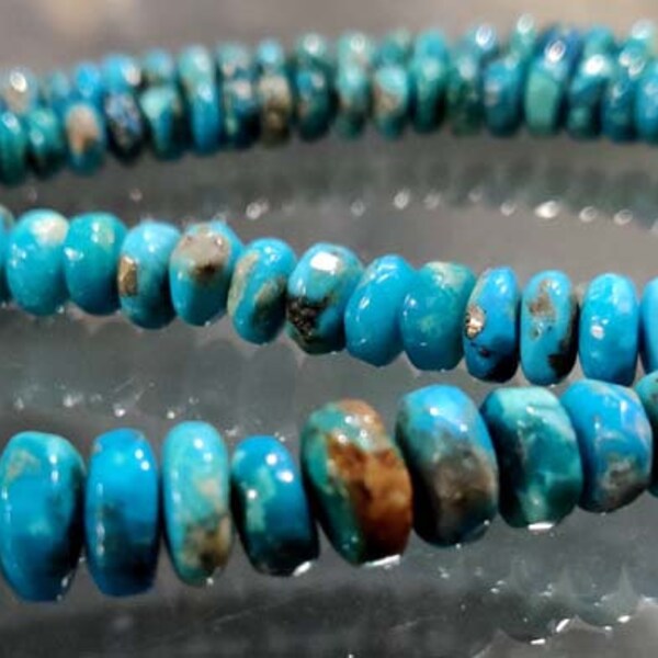 Rondelle Turquoise - Etsy