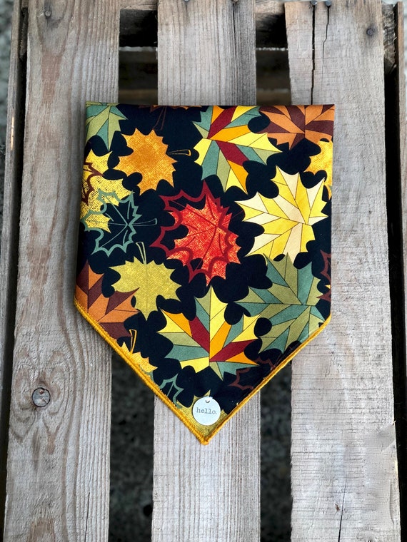 Fall Leaves Bandana | Etsy