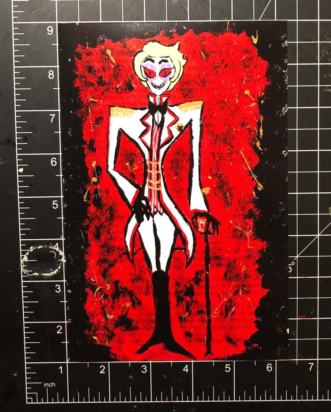 Hazbin Hotel Lucifer Fan Art PRINT by Spooky holy Writ - Etsy