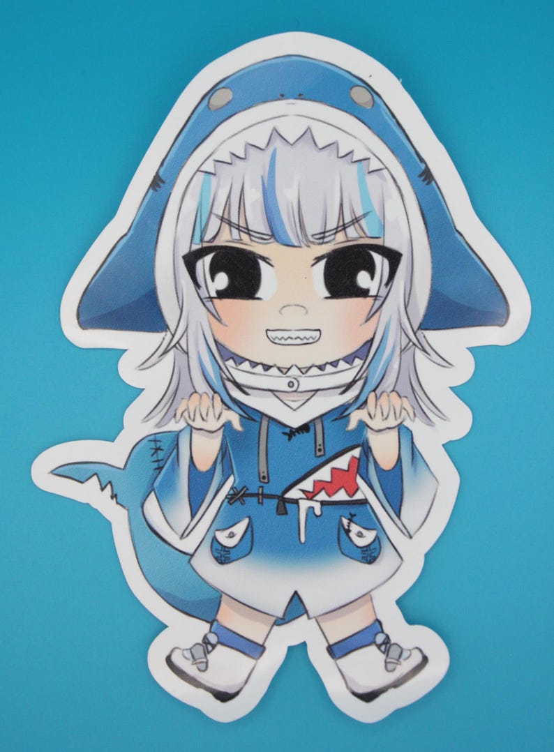 Gawr Gura Sticker - Etsy