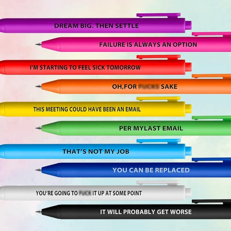 Work Secret Santa Pens - Etsy