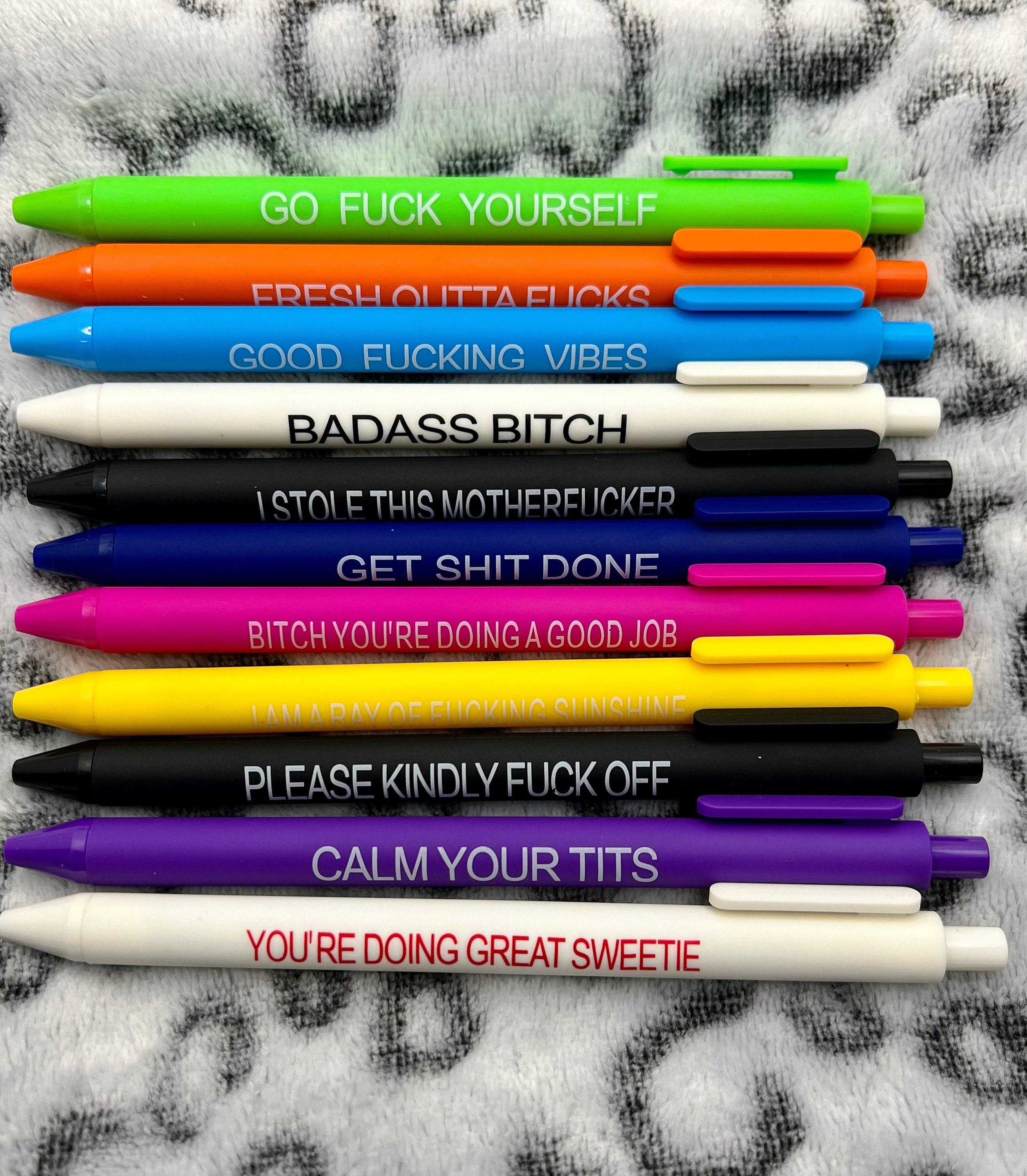 Adult Pens, Swear Word, Funny Pens, Novelty Gift, Birthday Gift, Gift ...