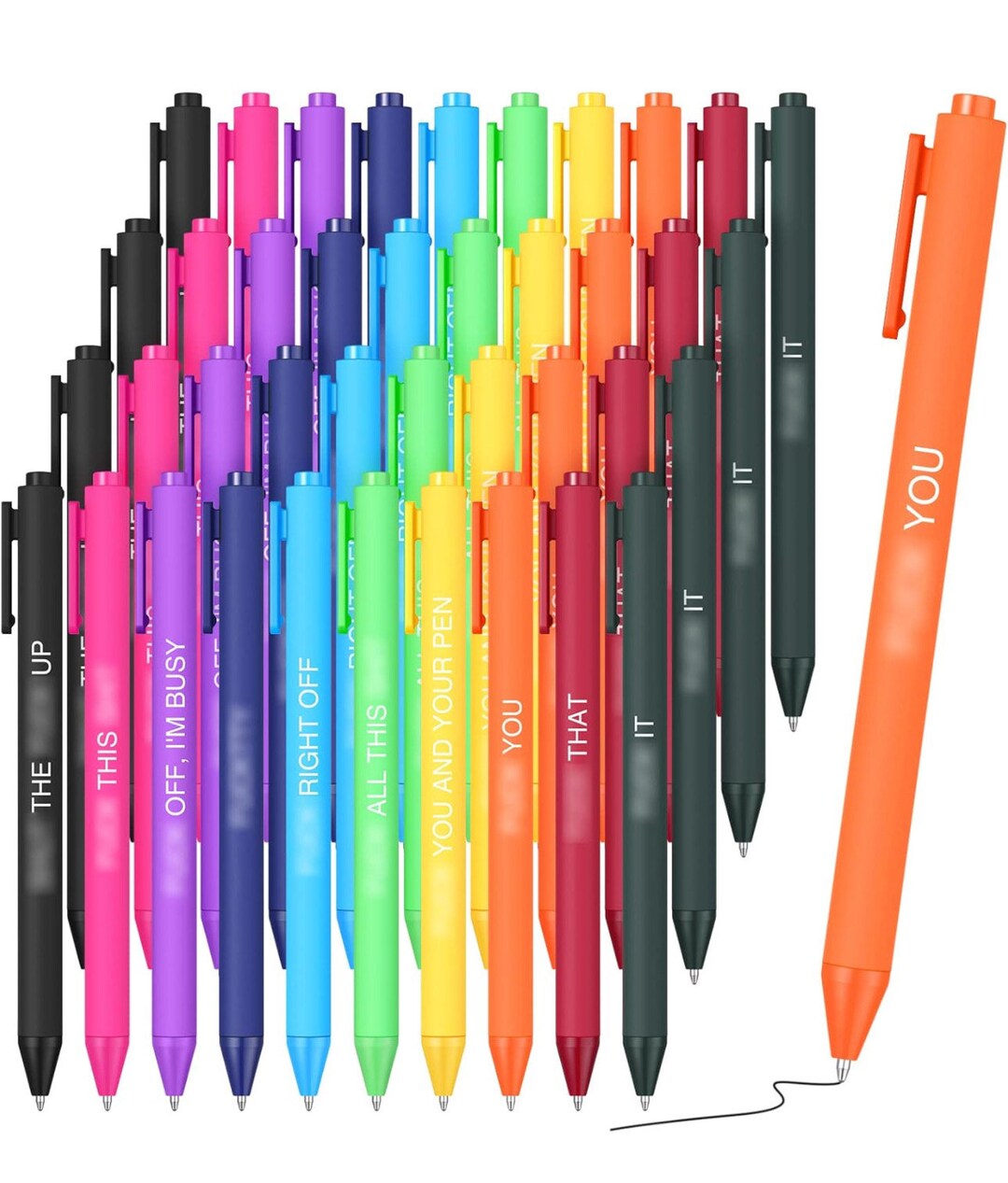 Swear Word Pens, Funny Pens, Novelty Pens, Office Supplies, Gift Ideas ...