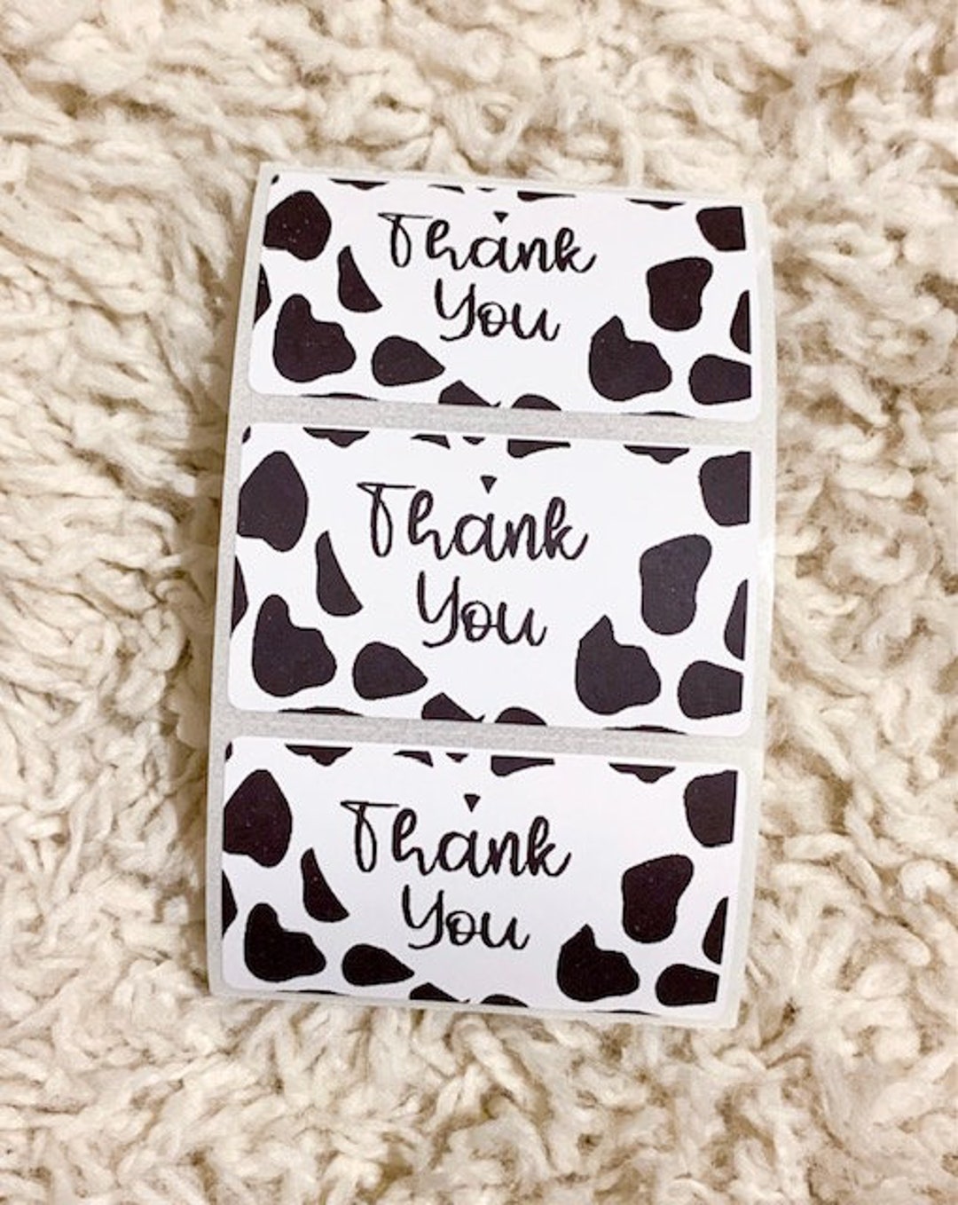 Thank You Cow Packaging Stickers Happy Mail Mail Stickers Package ...