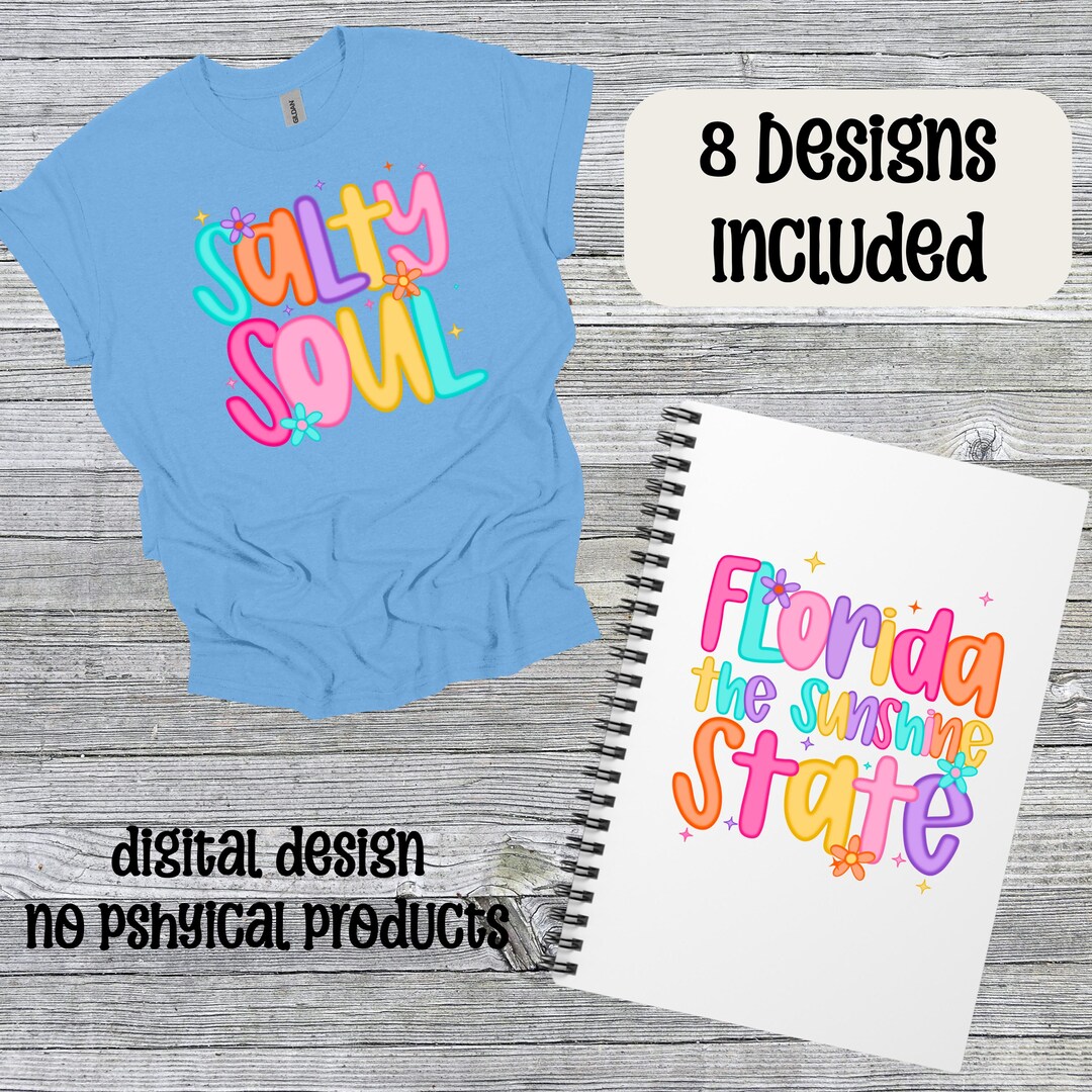 Preppy Summer Bundle, Summer Vibes, Neon Summer PNG, Preppy Sunshine ...