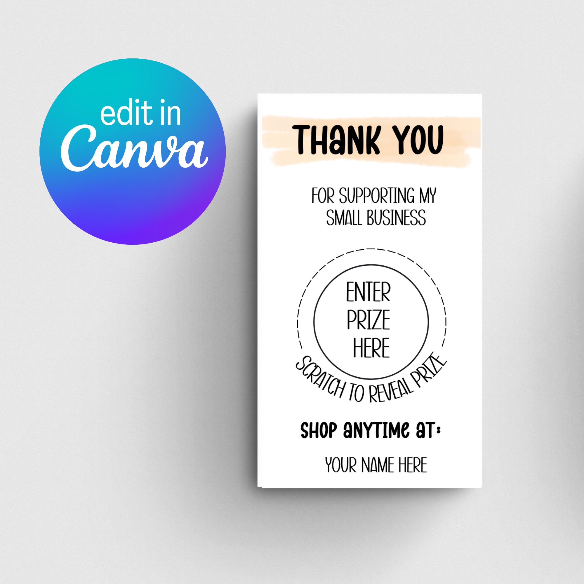 Scratch Cards, Discount Cards, Loyalty Cards, Editable Cards, Business ...