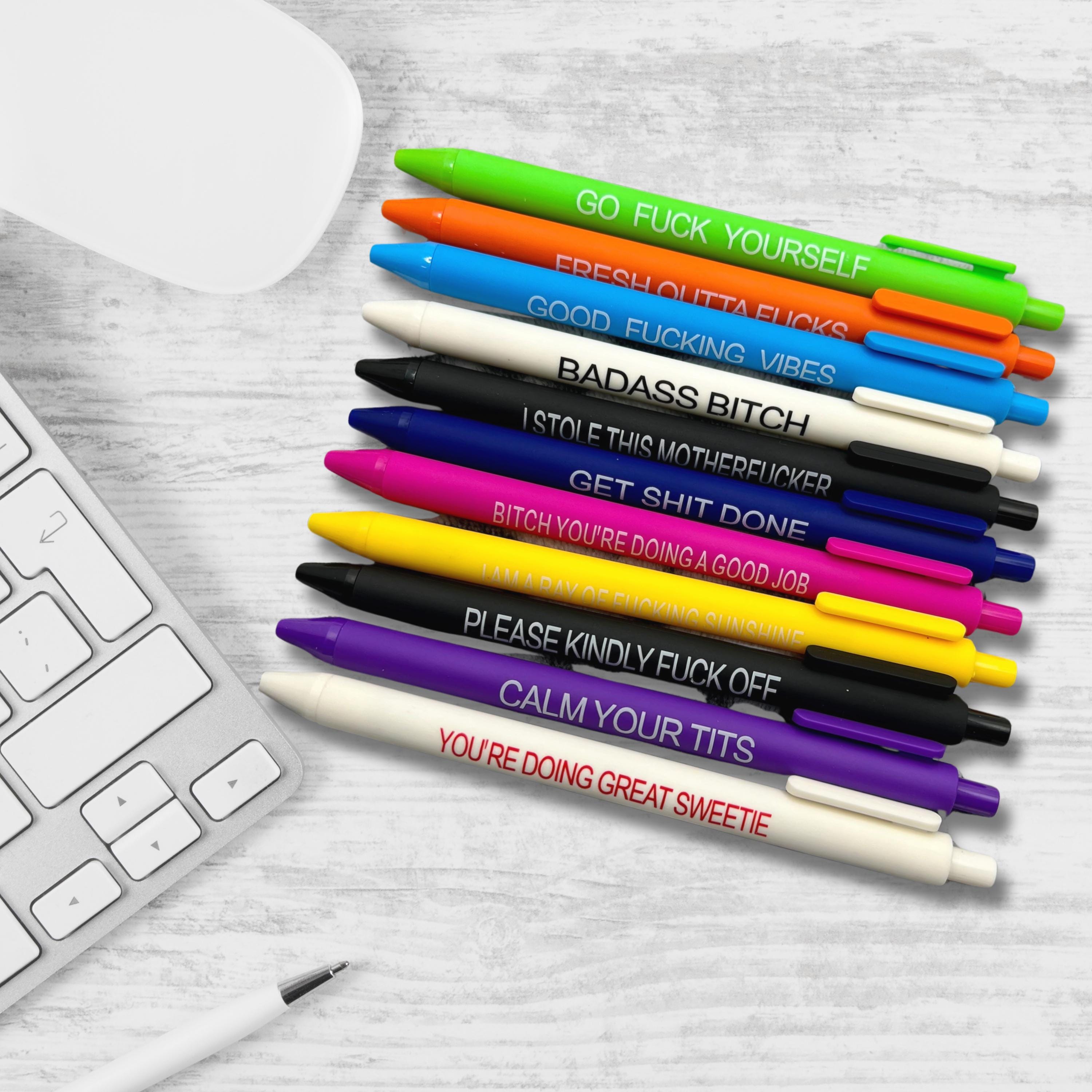 Adult Pens, Swear Word, Funny Pens, Novelty Gift, Birthday Gift, Gift ...