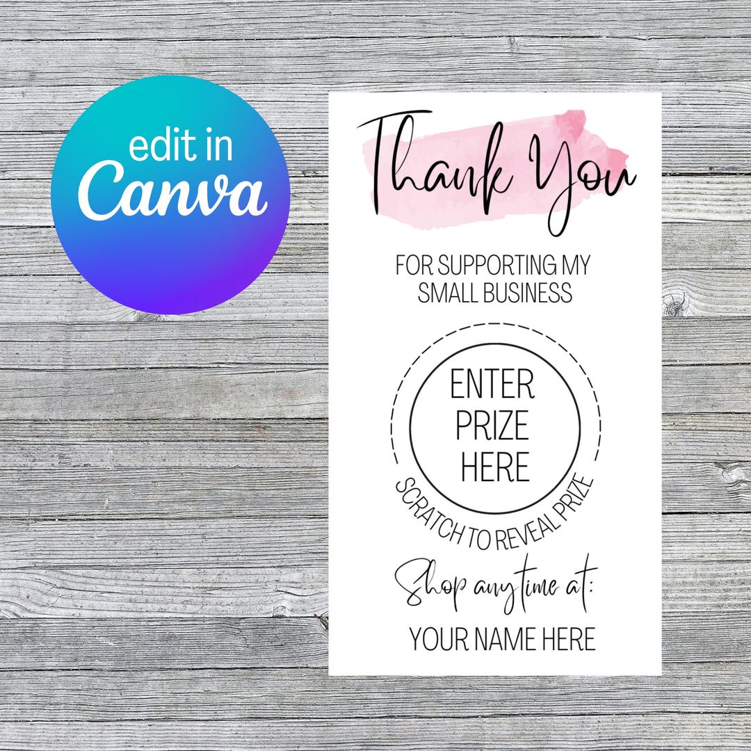 Watercolor Scratch Cards Template PNG, Editable Discount Card PNG ...