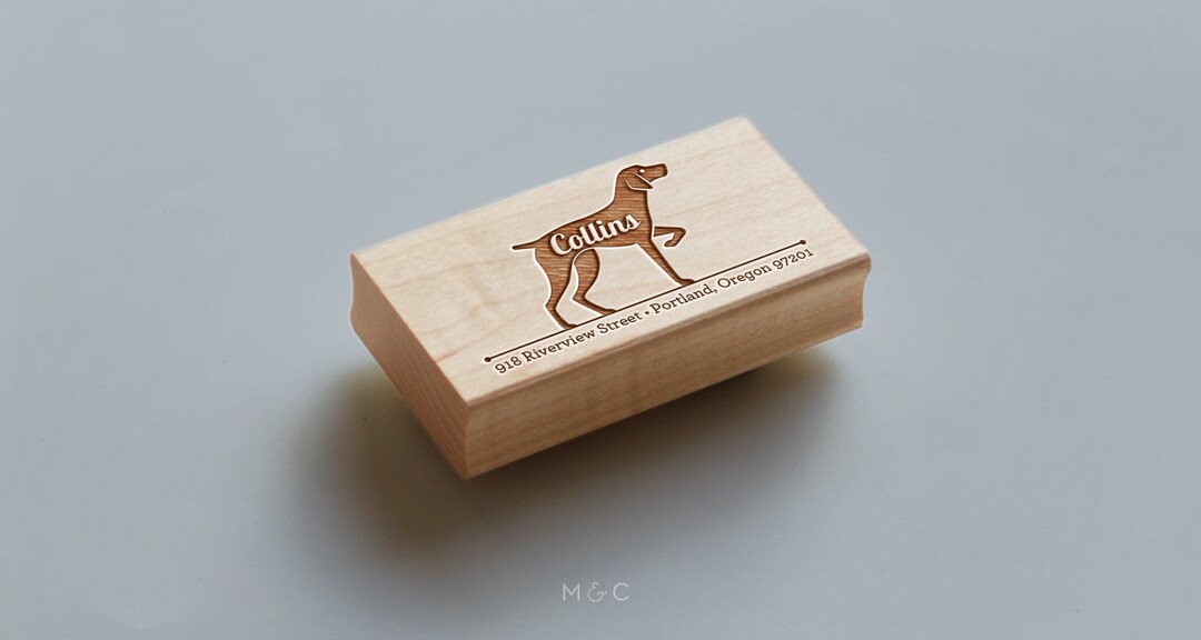 Pointer - Dog Breed Collection - Personalized Stamp - Etsy