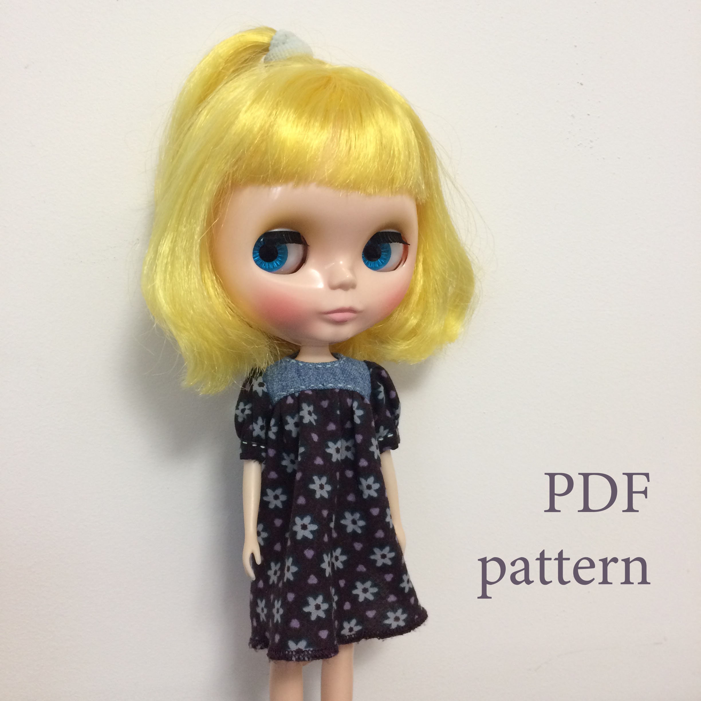 Pattern For Blythe Dress For Blythe Doll Sewing Pattern For Etsy