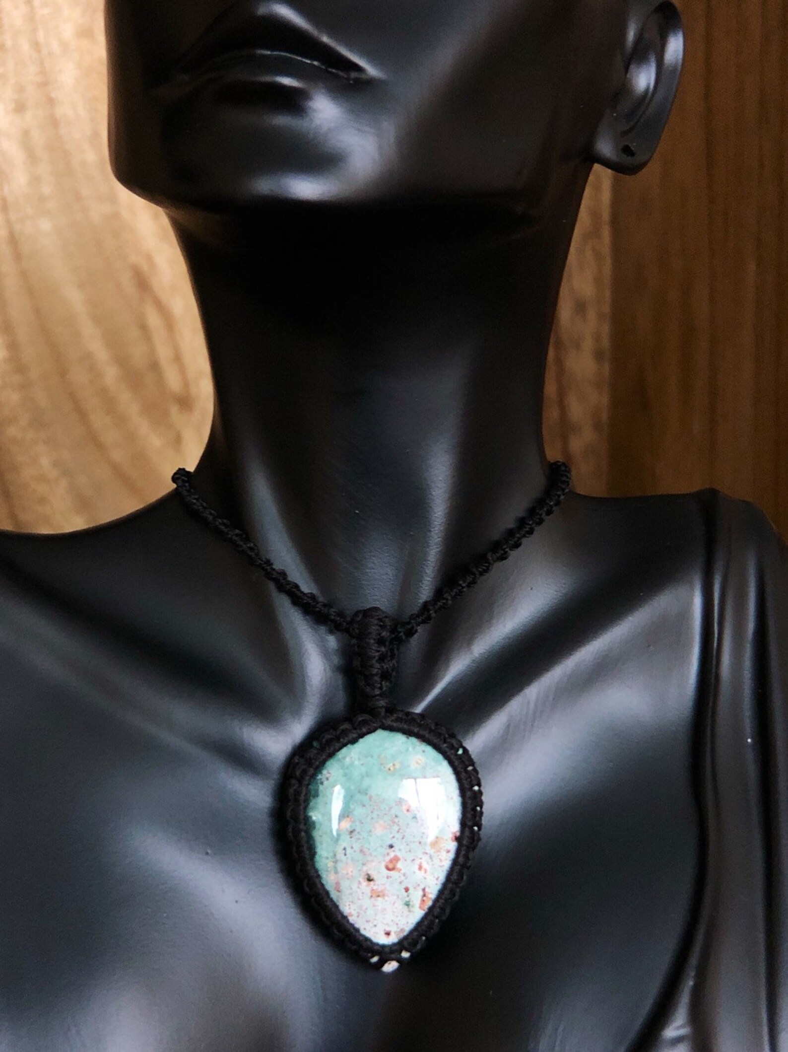 Amazonite Pendant Necklace for Women Amazonite Jewelry - Etsy