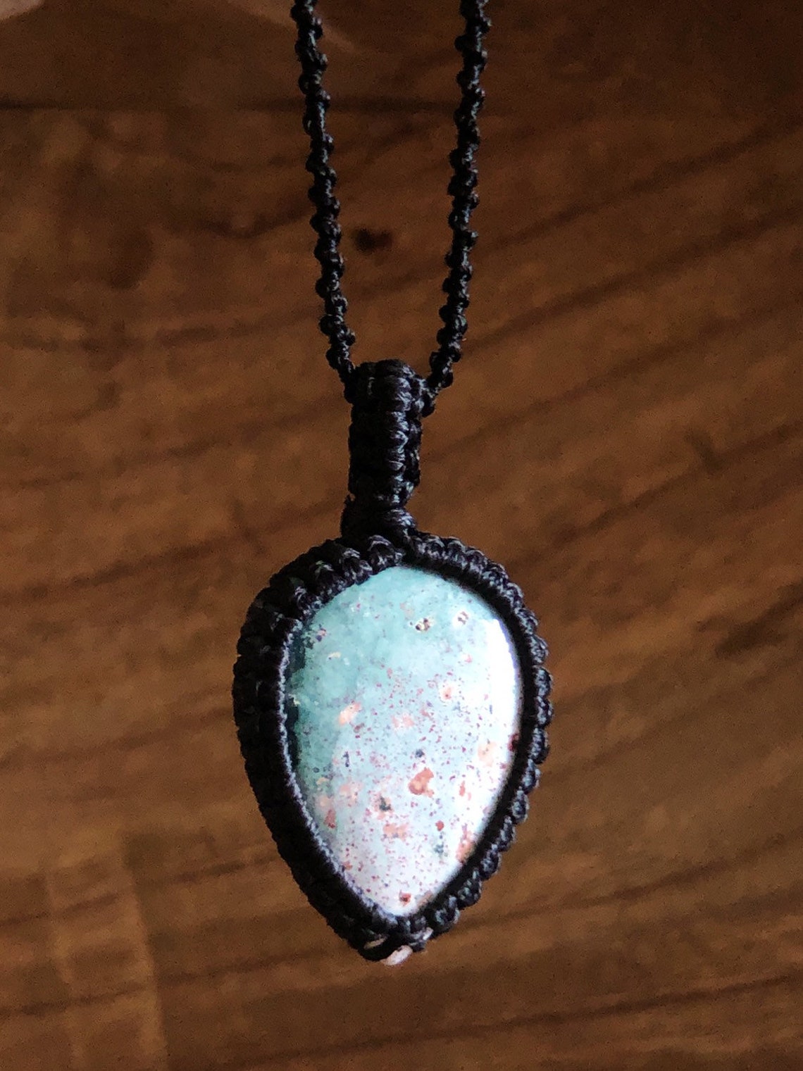 Amazonite Pendant Necklace for Women Amazonite Jewelry - Etsy