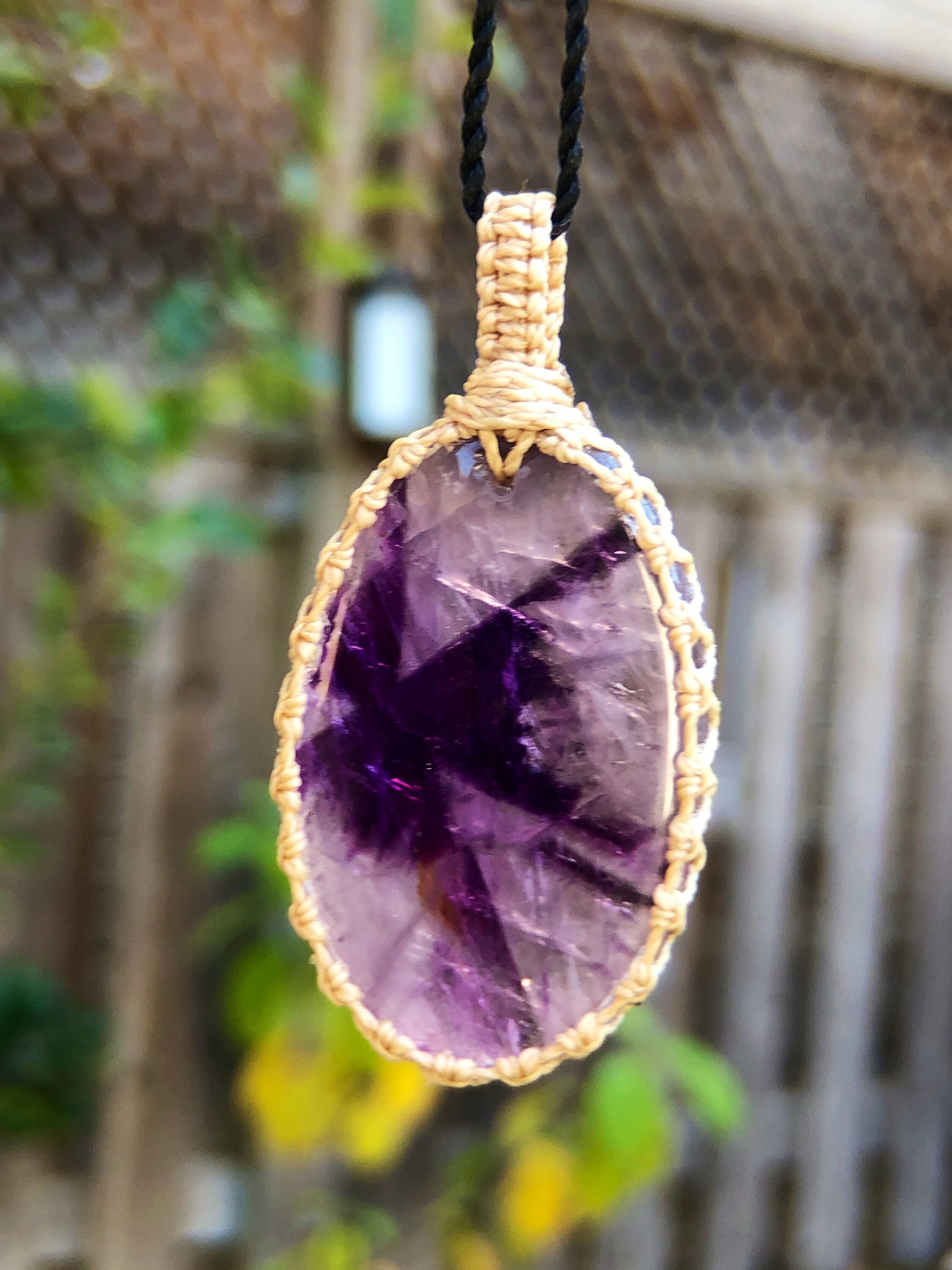 Amethyst Crystal Necklace for Men, Amethyst Choker Necklaces for Women ...