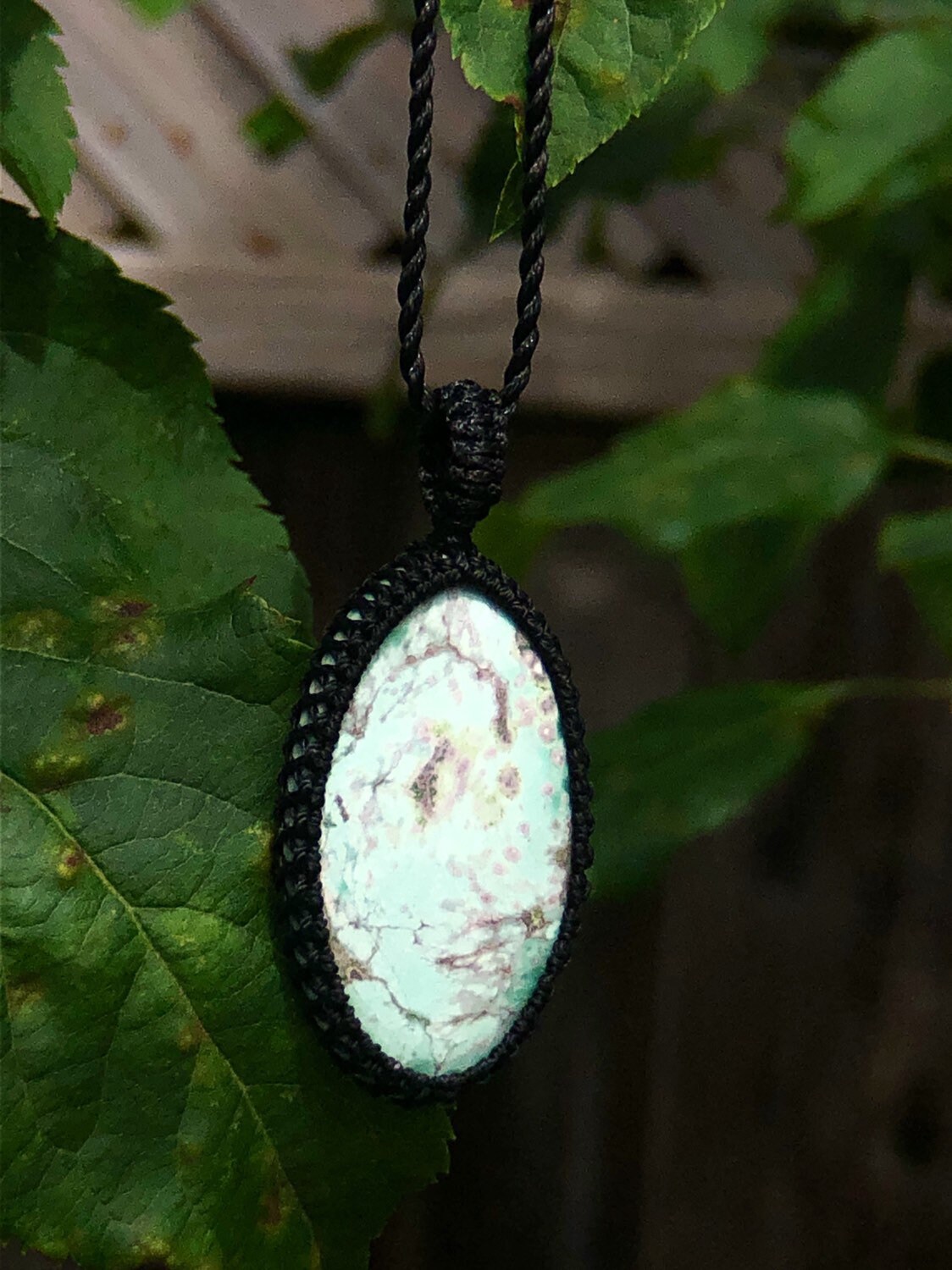 Variscite pendant necklace for women variscite jewelry | Etsy