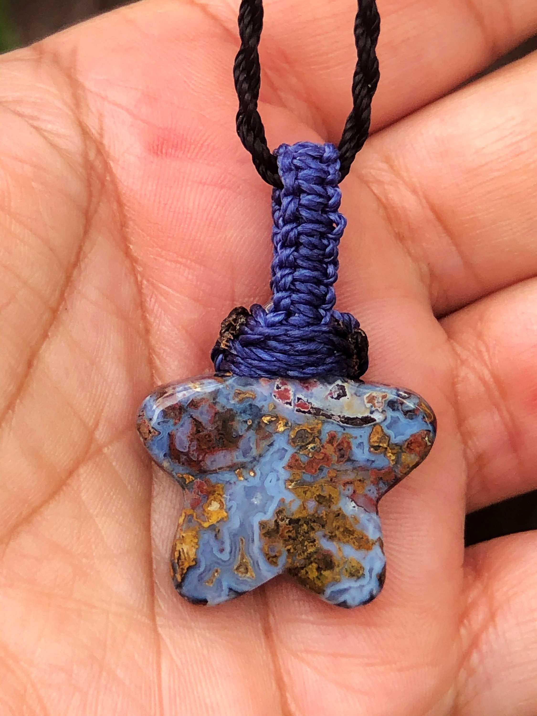 Flower jasper pendant necklace for women jasper necklace for | Etsy