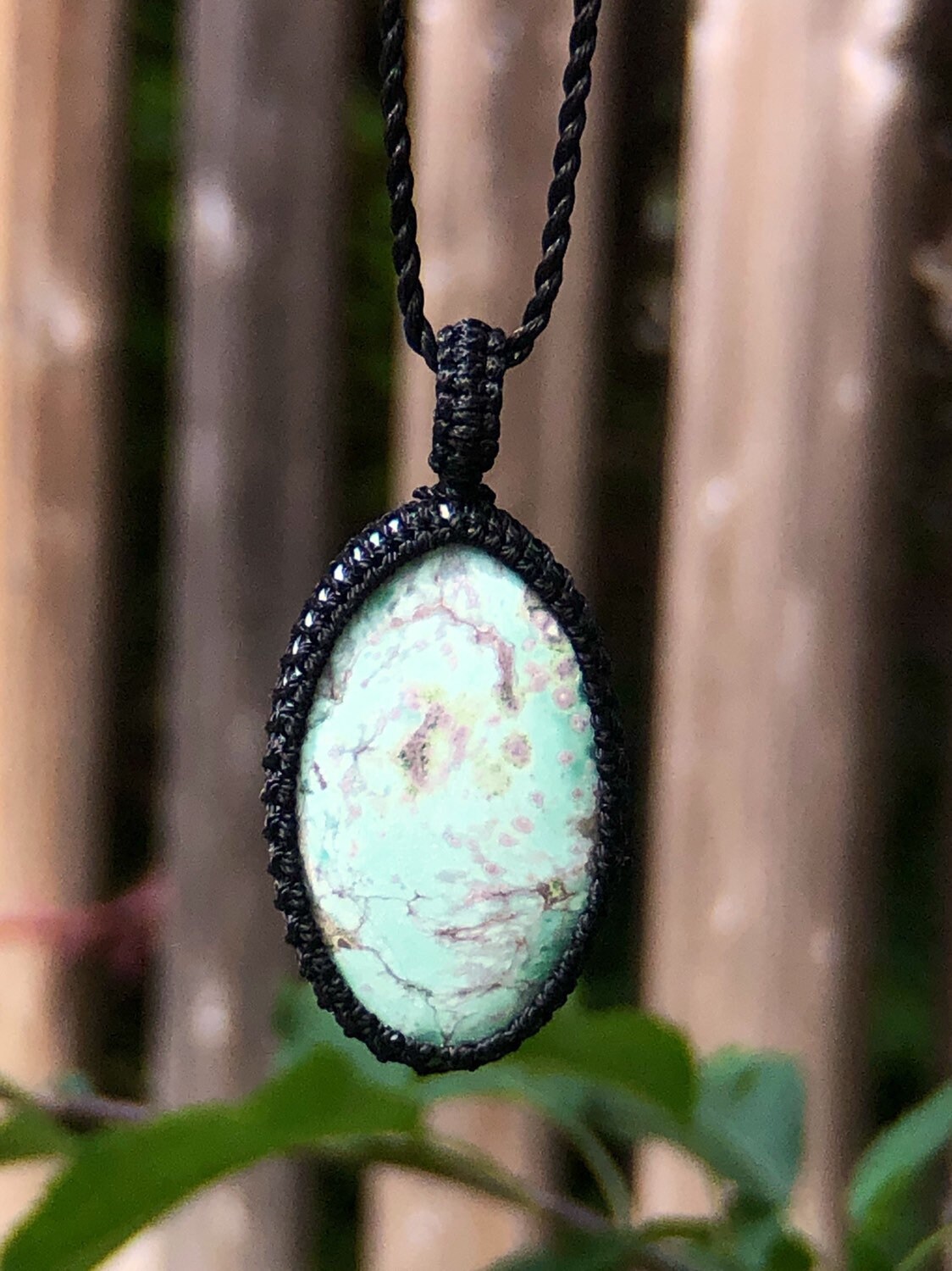 Variscite pendant necklace for women variscite jewelry | Etsy