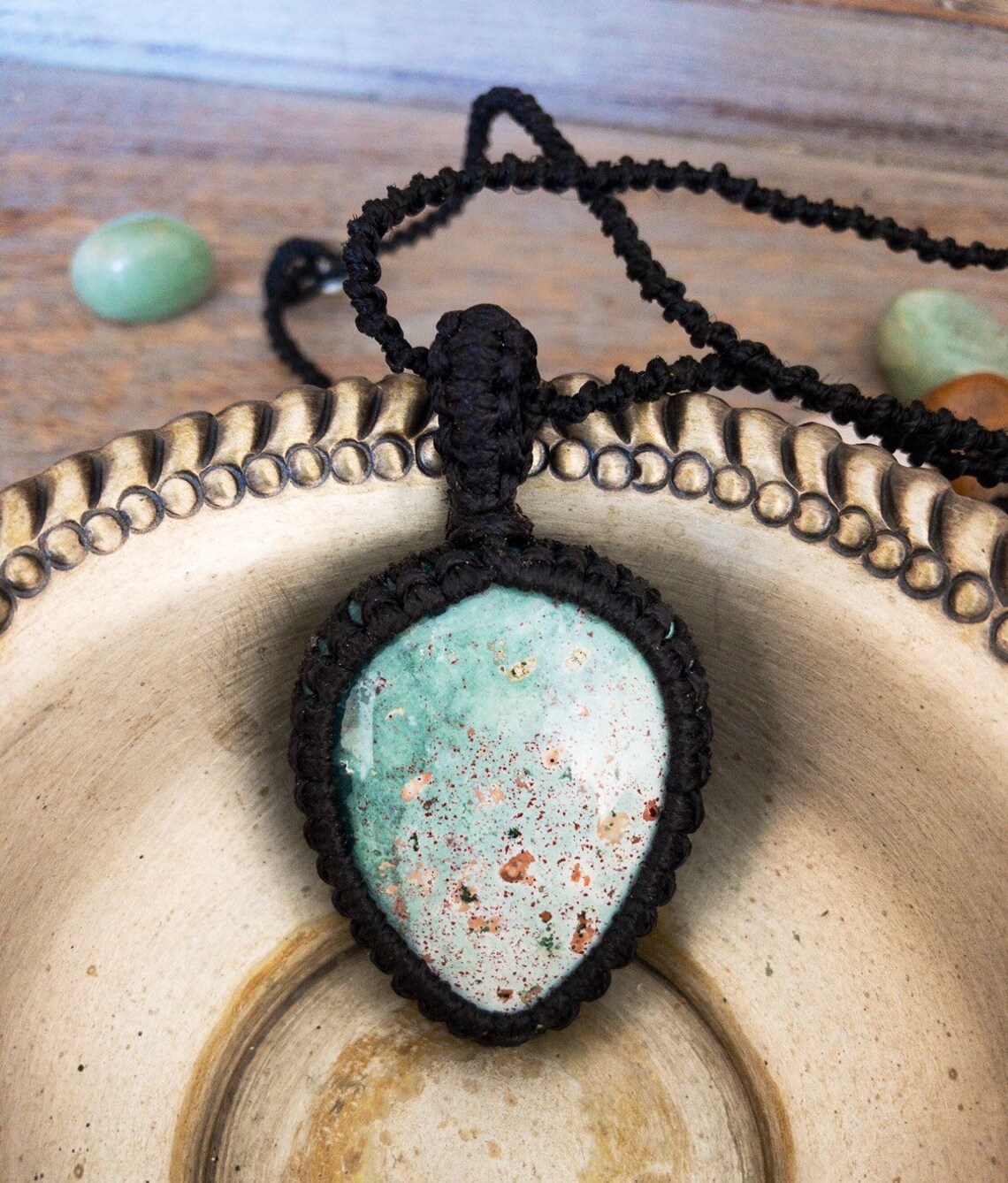 Amazonite Pendant Necklace for Women Amazonite Jewelry - Etsy