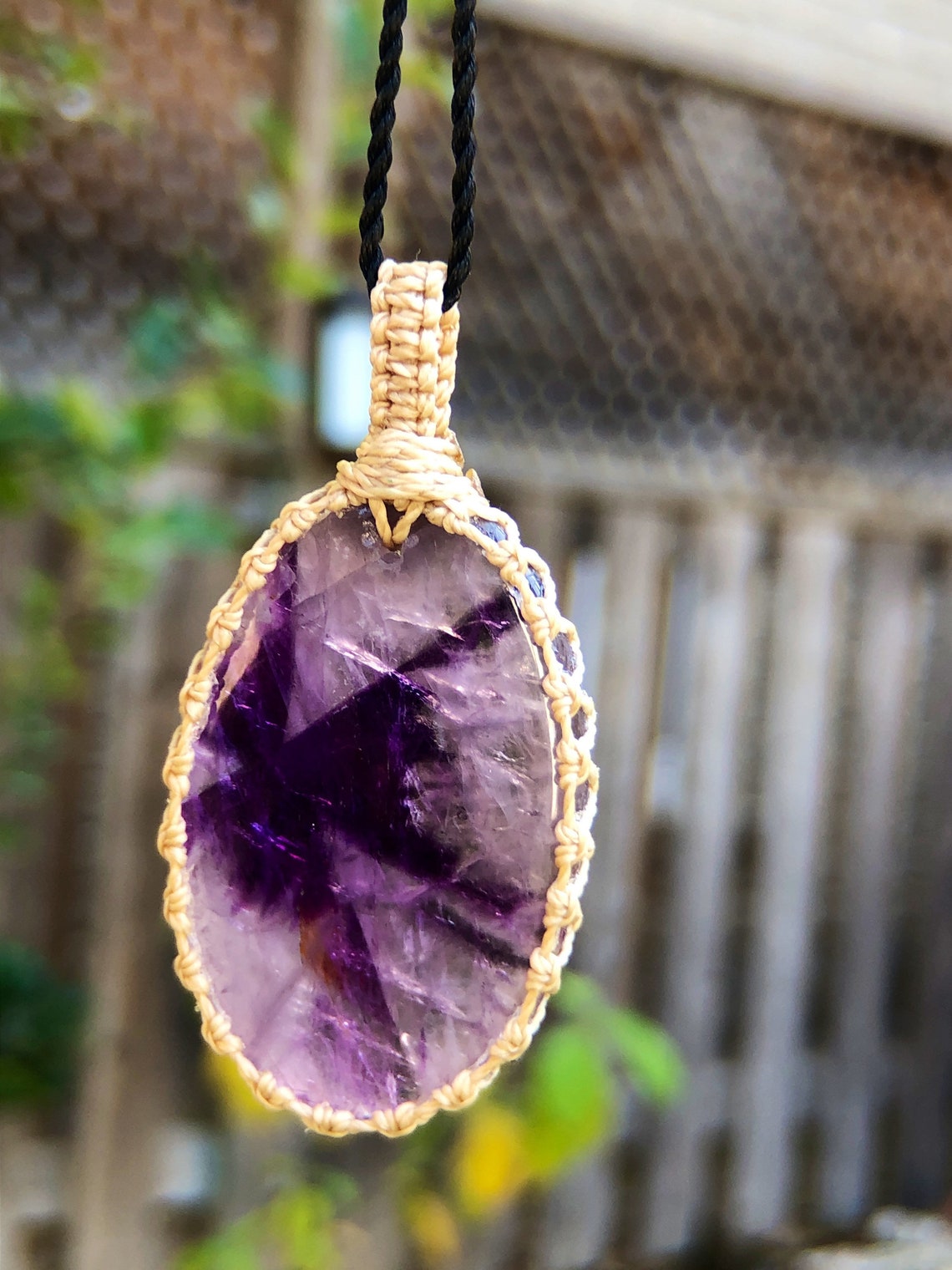Amethyst Crystal Necklace for Men, Amethyst Choker Necklaces for Women ...