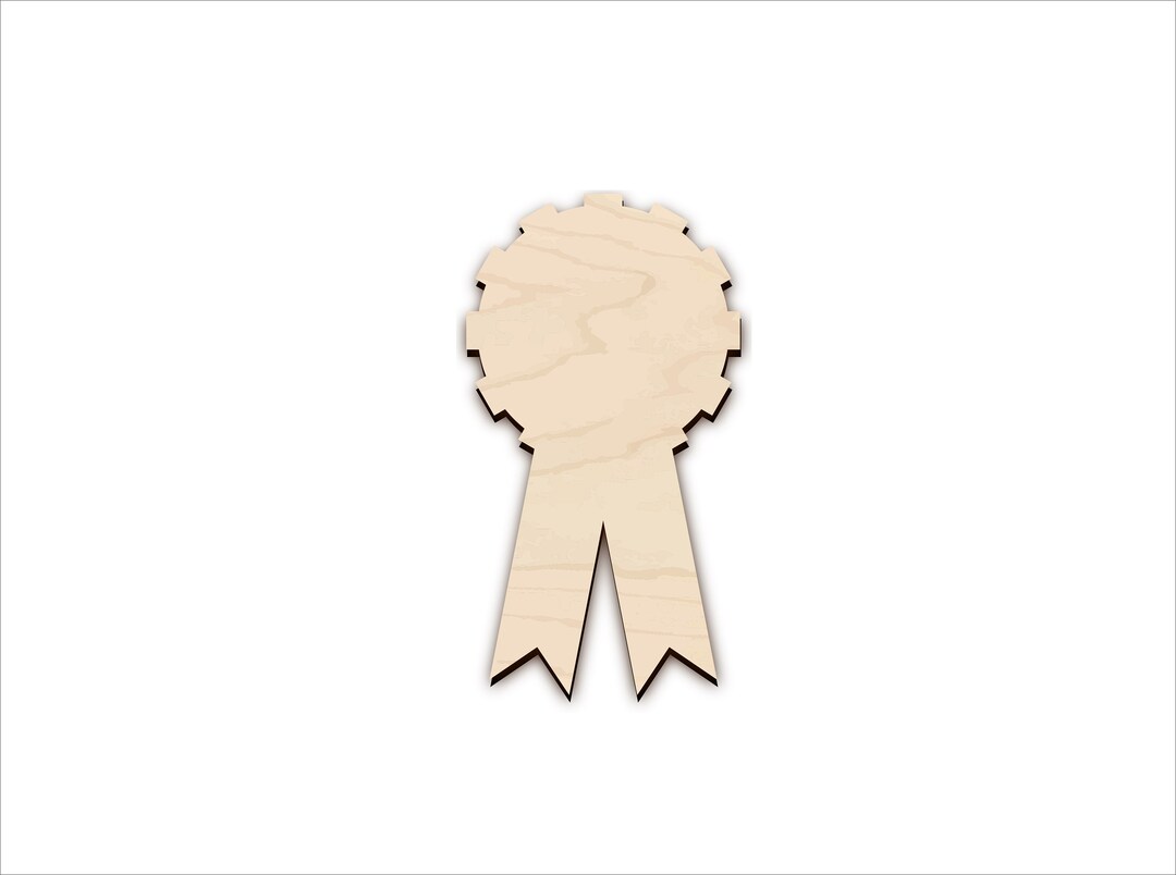 Wooden Award Ribbon, Award Ribbon, Ribbon Plywood Cut,wood Cutout ...
