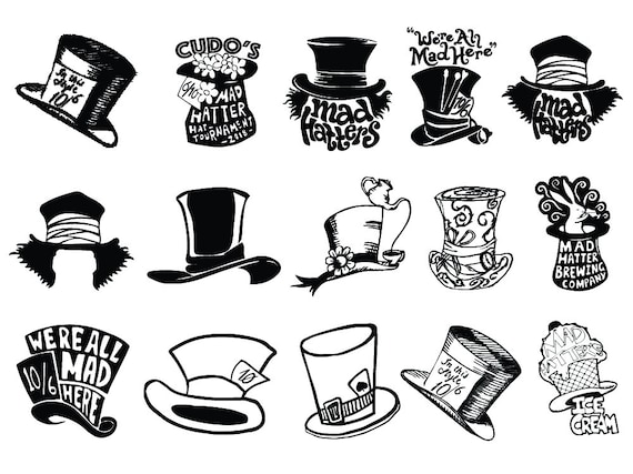 Mad Hatter Hat Silhouette
