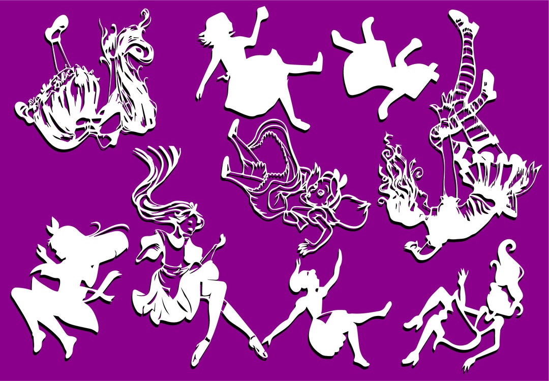 Falling Down the Rabbit Hole Svg,alice in Wonder Svg,alice Falling Down ...