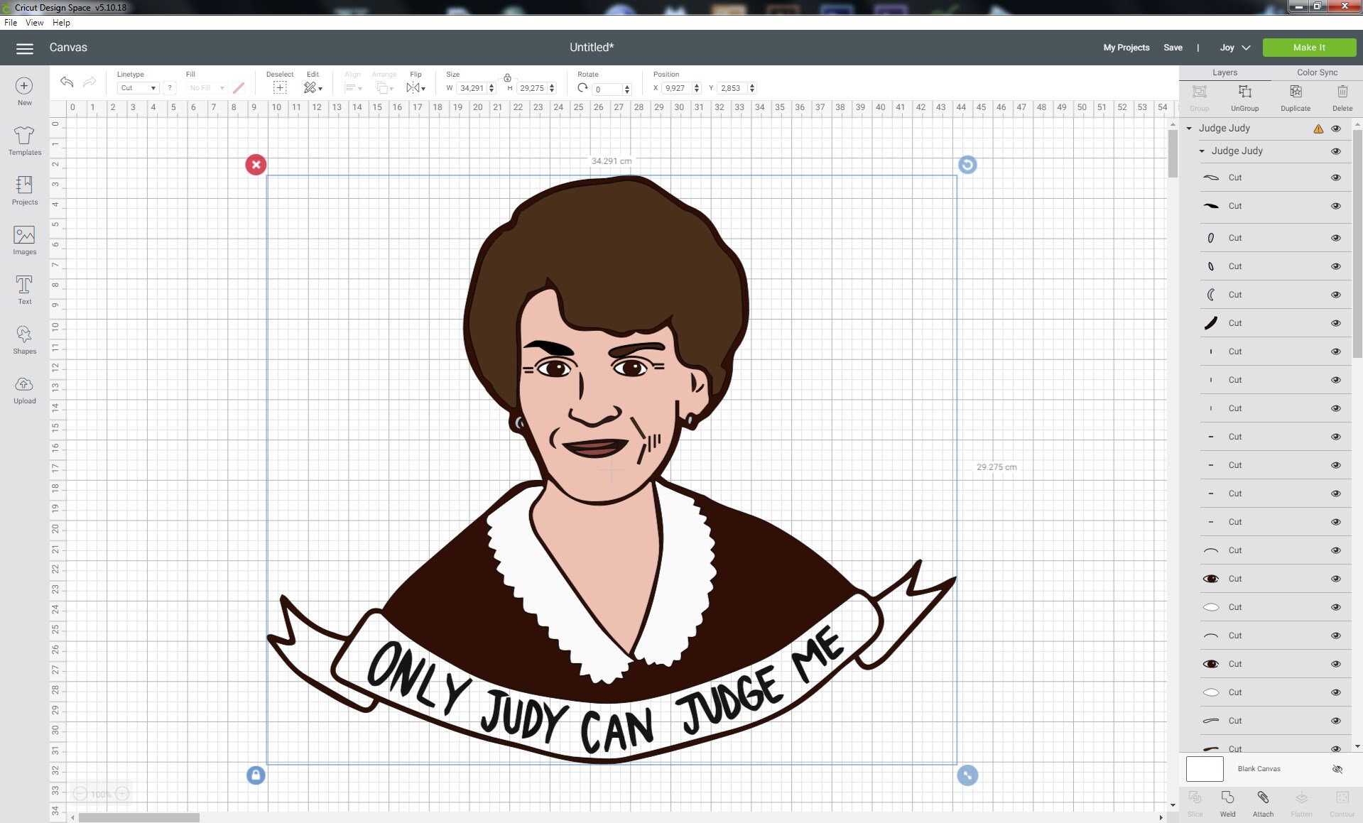 Judge Judy SVG Cut File Only Judy Can Judge Me Tattoo | Etsy