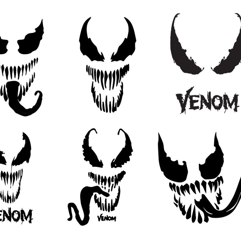 Venom Face Svg - Etsy
