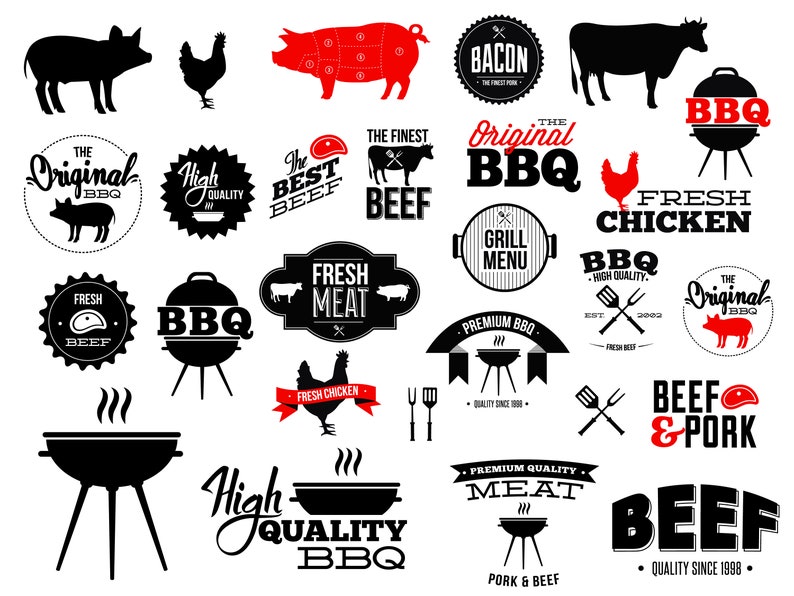 BBQ SVG Grilling Svg Bbq Bbq Grill Svgbbq Decal Meat Svg | Etsy