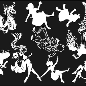 Falling Down the Rabbit Hole Svg,alice in Wonder Svg,alice Falling Down ...
