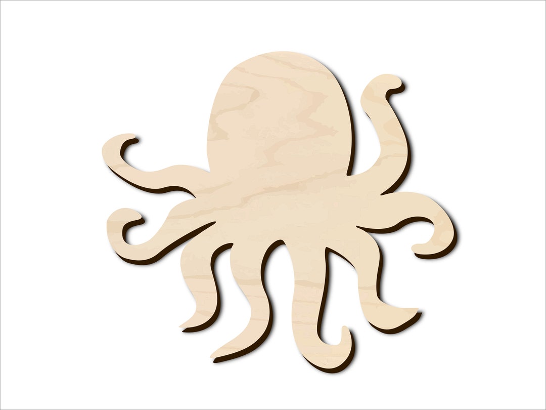 Wooden Octopus, Octopus, Octopus Plywood Cut,wood Cutout,plywood Figure ...